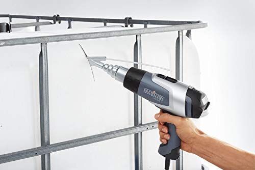 Steinel Hot Air Accessory Set in Case, 12-Piece, Pluggable Nozzles, Paint Scraper, for Renovating and Repairing