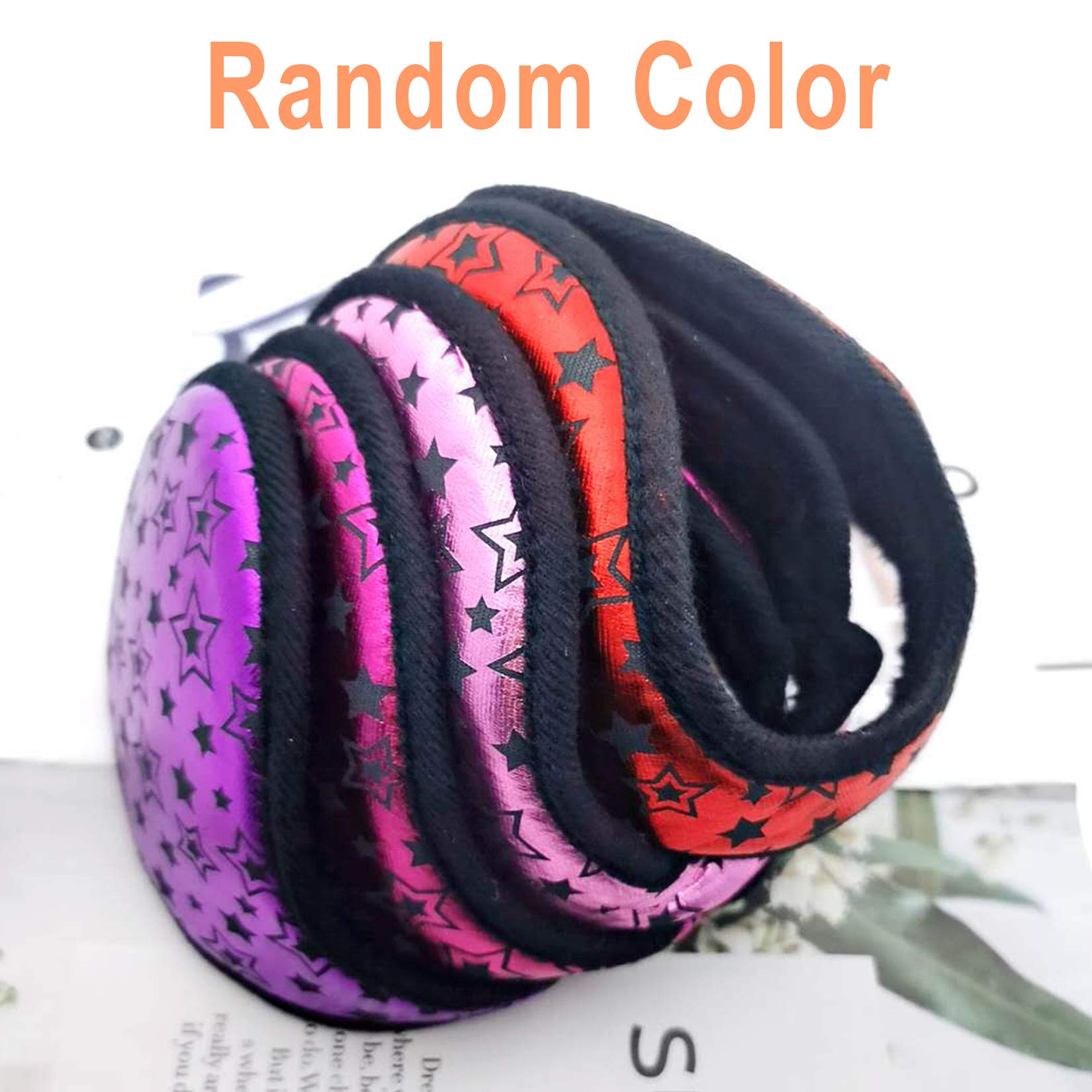 luckkyme 4 Pack Multicolor Winter Outdoor Sports Snowboarding Windproof Plush EarMuffs Unisex Earmuffs (Star Color)