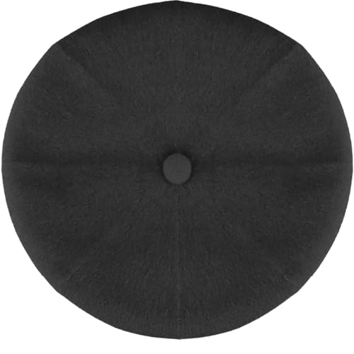 Kangol Wool Spitfire Hat for Men and Women, Extra-Large, Black