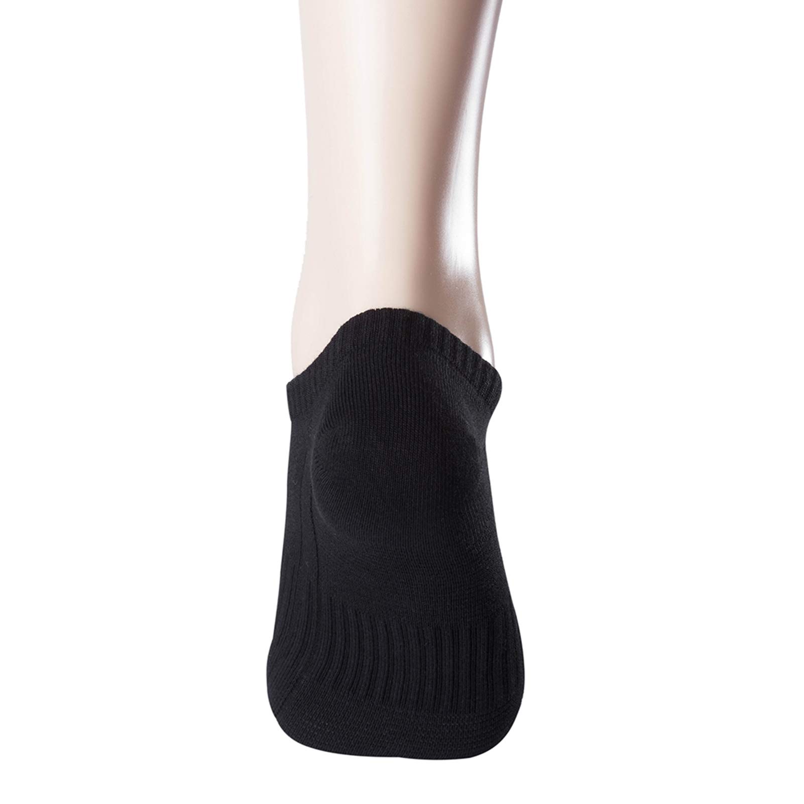 Men's 6-Pack Black Anti Odor Sweat Wicking Quick Dry Casual No Show Sports Socks,Size 7-12
