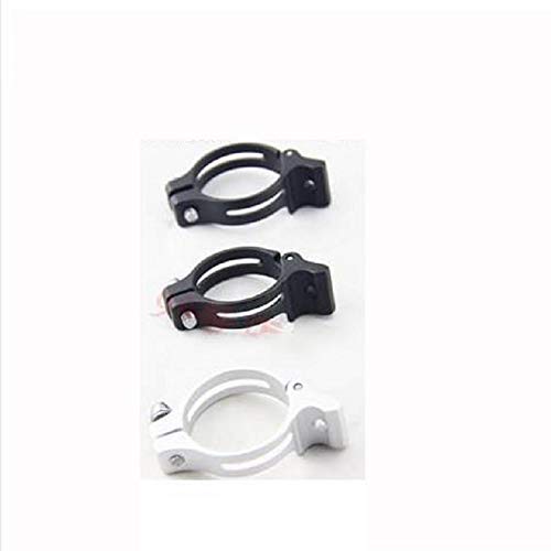 lundeng Road Bike Front derailleur Transmission Adapter clamp Ring Black 31.8/34.9mm (34.9mm)