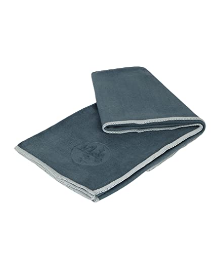 Manduka eQua Yoga Hand Towel - Quick Drying Microfiber, Lightweight, Yoga Accessories Easy for Travel, 16 Inch (40cm), Sage Green