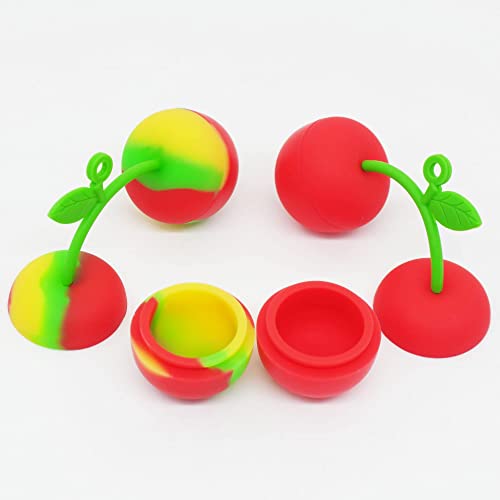 vitakiwi 10ml Cherry Silicone Wax Container Non-stick Jars (2)