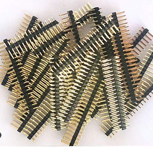 LGDehome 30PCS Break-Away 0.1" 2x20-pin Strip Dual Male Header for Raspberry Pi Zero GPIO