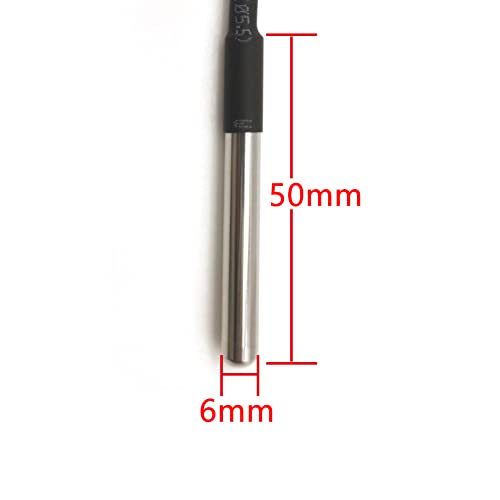 SYUAB 5pcs 3M Temperature Probe Waterproof Digital Temperature Sensor Stainless
