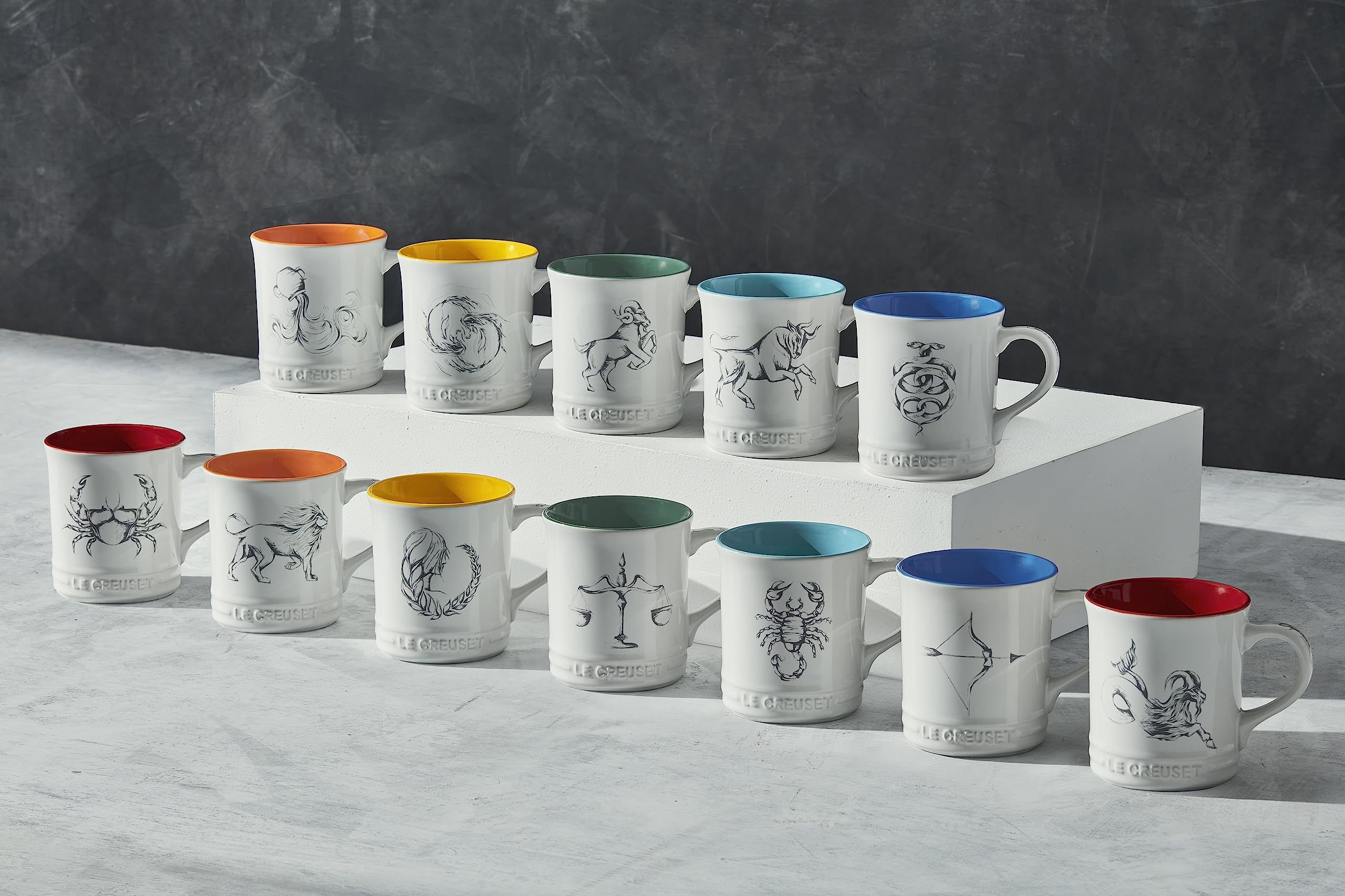 Le Creuset Stoneware Zodiac Coffee Mug, 14 oz., Scorpio