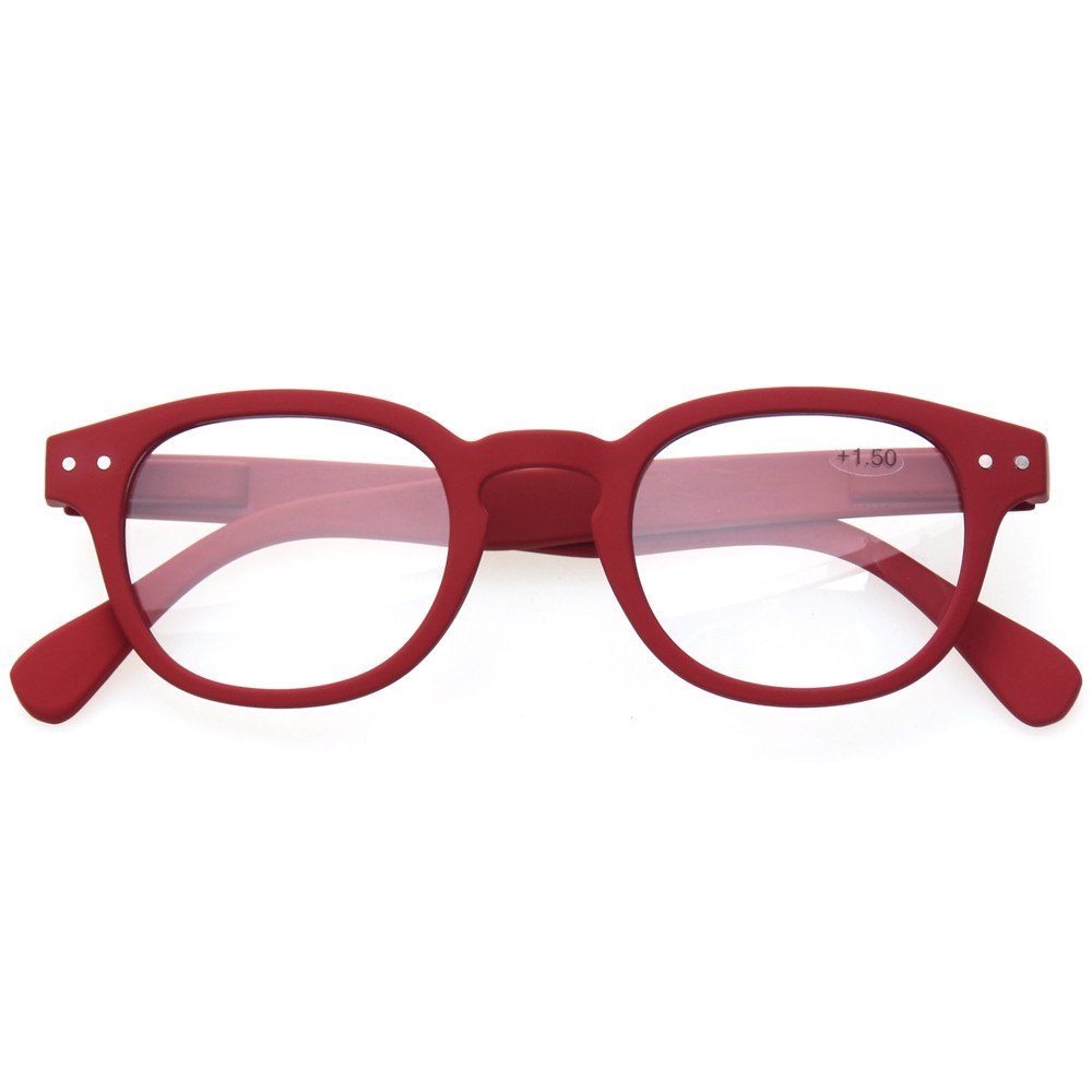 Kerecsen 5 Pack Reading Glasses for Women Men,Spring Hinges,Readers for Kids,Colorful Ladies Readers (5 Pack Mix Color, 3.50)