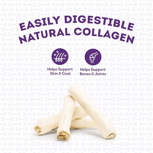 Treatly USA Collagen Rolls 9-10" Dog Chew Treats - Natural Flavor, 4 Count/1 Pack