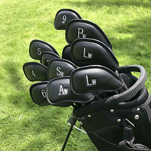 Maxi 12x Headcover Leather Golf Iron Head Cover Fit Callaway Ping Taylormade Titleist