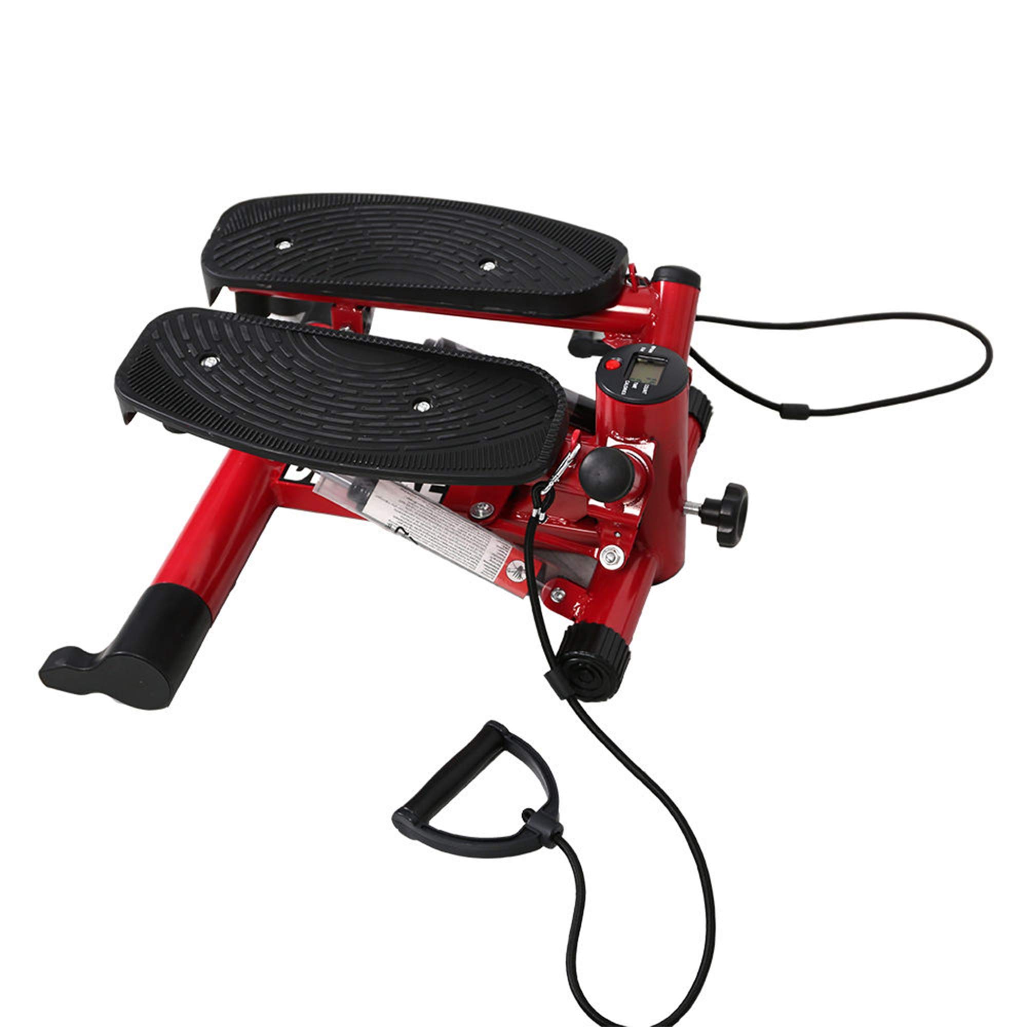 LUCKYERMORE Stair Stepper Mini Stepper Exercise Machine with Rubber Ropes and Mat Compact Exercise Equipment for Workout at Home