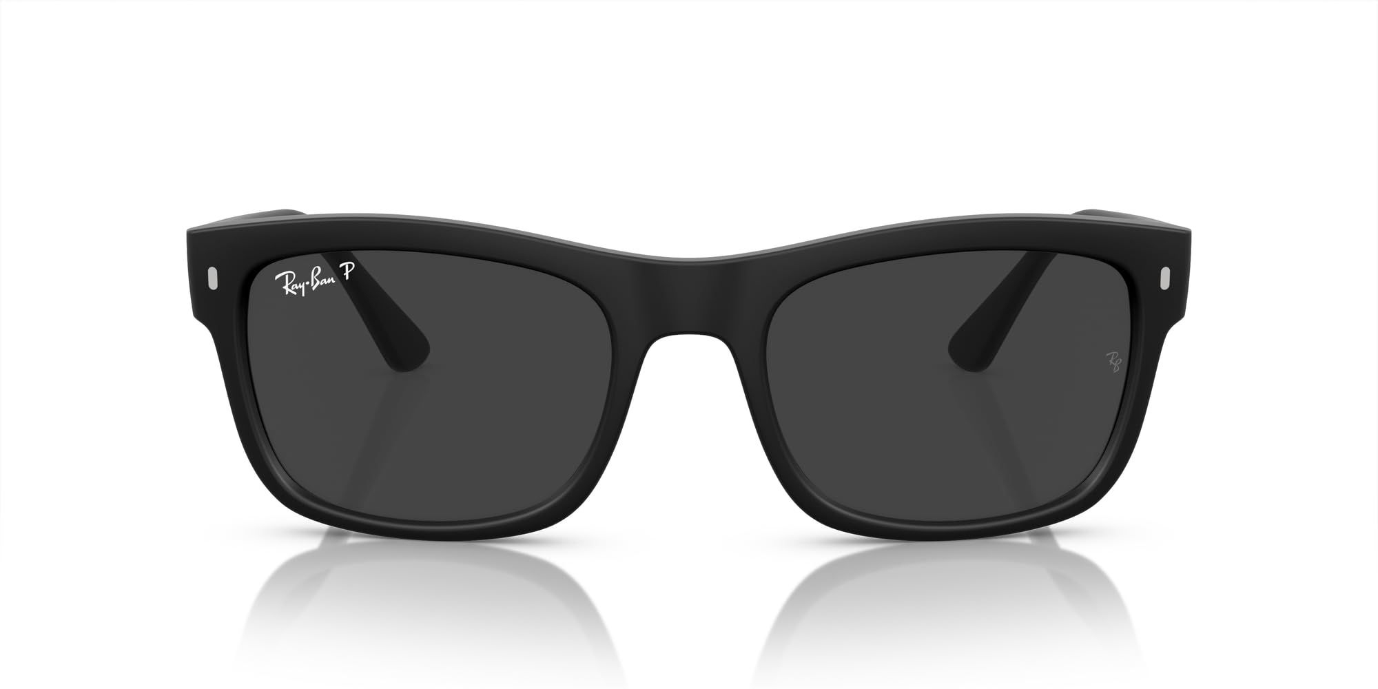 Ray-Ban RB4428 Square Sunglasses, Matte Black/Black Polarized, 56 mm
