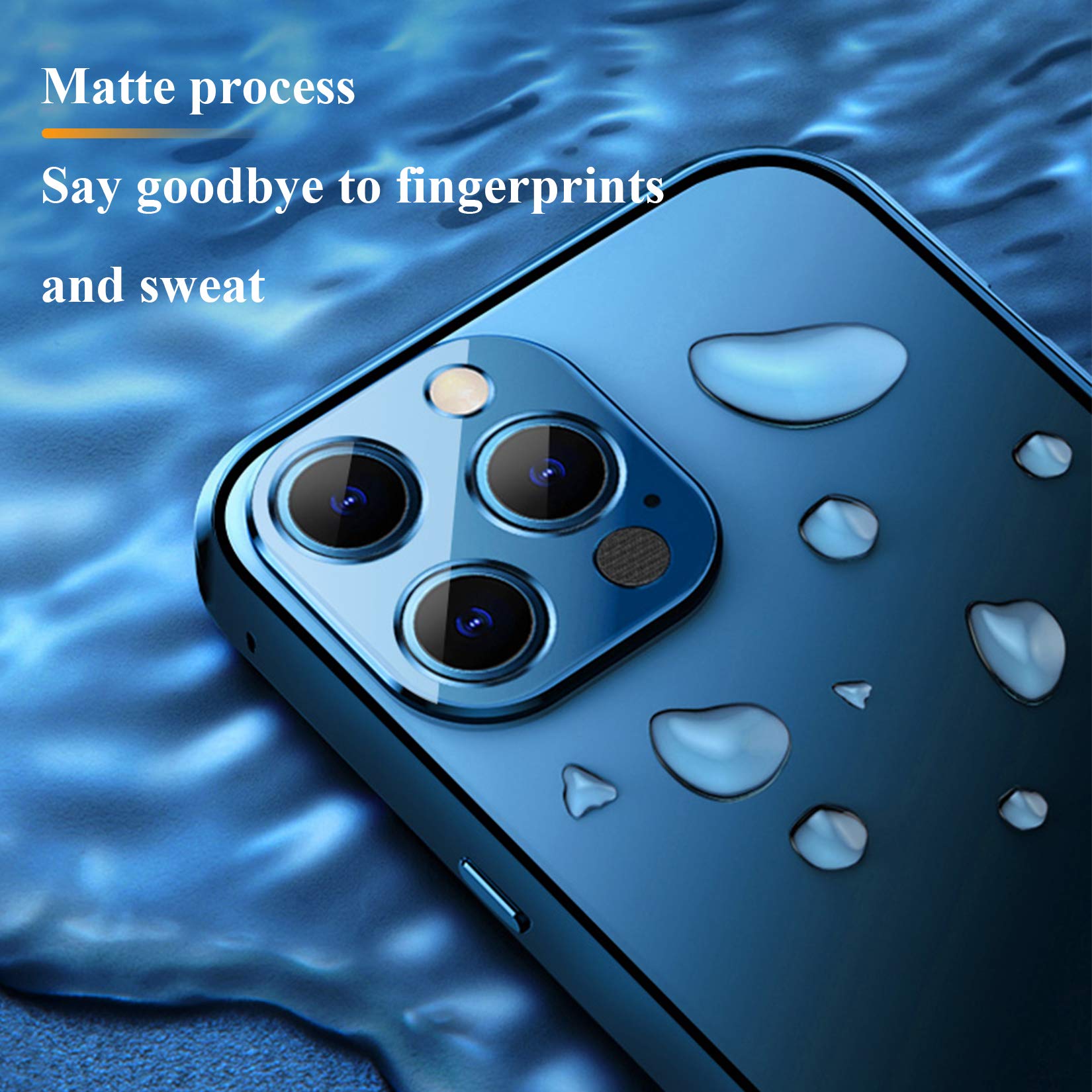 Privacy Magnetic Case Compatible with iPhone 12 Pro Max, [Safety Lock] Anti-peep Adsorption Case, Front & Back Tempered Glass Full Screen Coverage, Thin 360 Full Protective Phone Case for 12 Pro Max