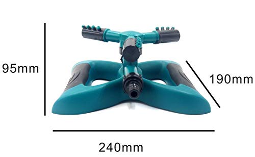 LIANGZHILIAN Automatic 360 Degree Rotating Sprinkler - Watering Grounds, Misting Yard Plants - Gardening Water Rotator, Backyard Sprayer, Lawn Spinners -Green