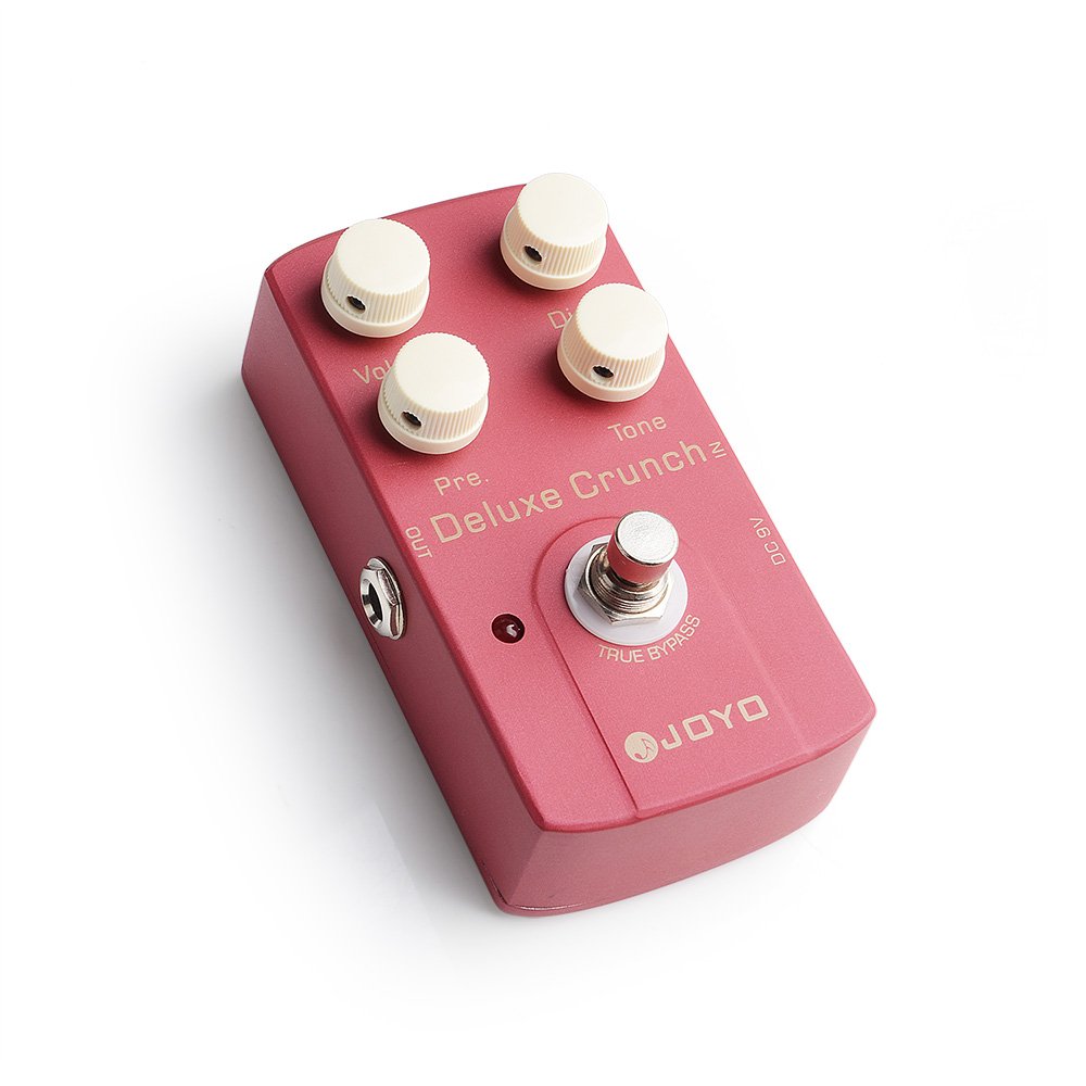 JOYO JF-39 Deluxe Crunch Distortion Guitar Effect Pedal - True Bypass, DC 9V and Battery Supported