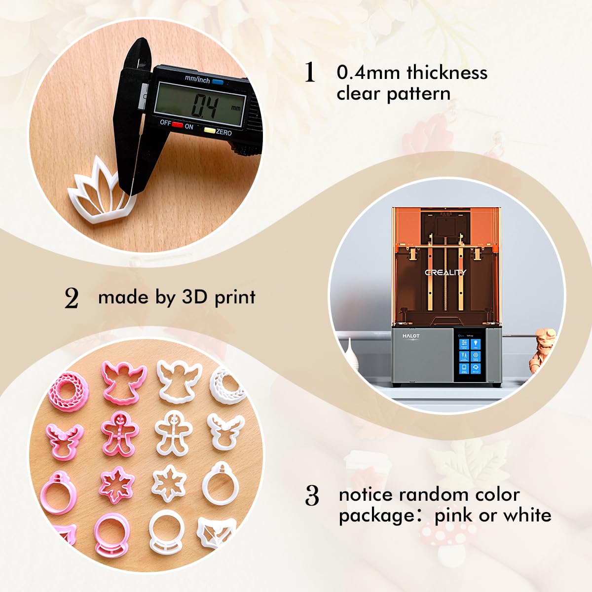 Keoker Christmas Clay Cutters, 31 PCS Christmas Polymer Clay Cutters for Earrings Making, 31 Shapes Mini Christmas Clay Earrings Cutters (ALL 2)