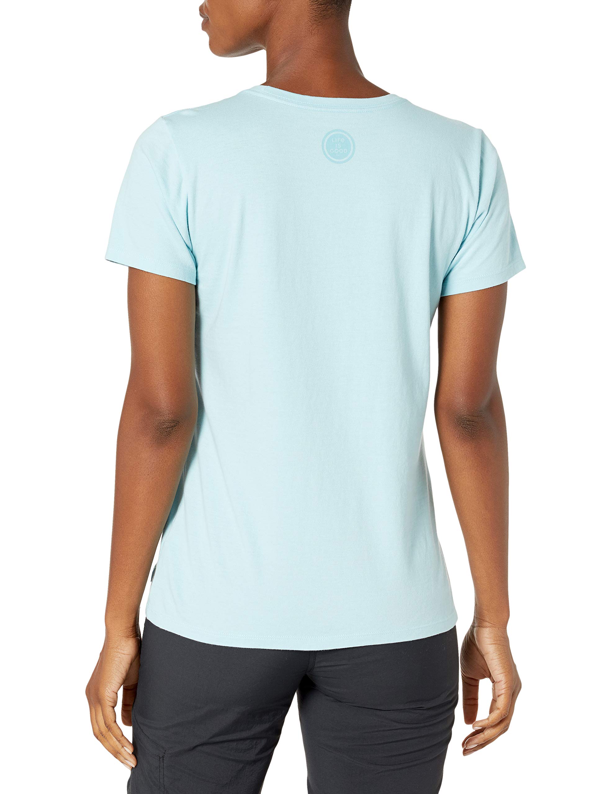 Life is good Womens Crusher, Beach Blue, Small