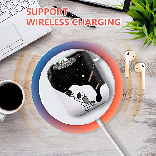 Mainrenka Cool Airpod Case 2nd Generation with Keychain Funny Airpods 2nd/1st Generation Case Cover Compatible with Cute Airpod Gen 2 & 1 Case