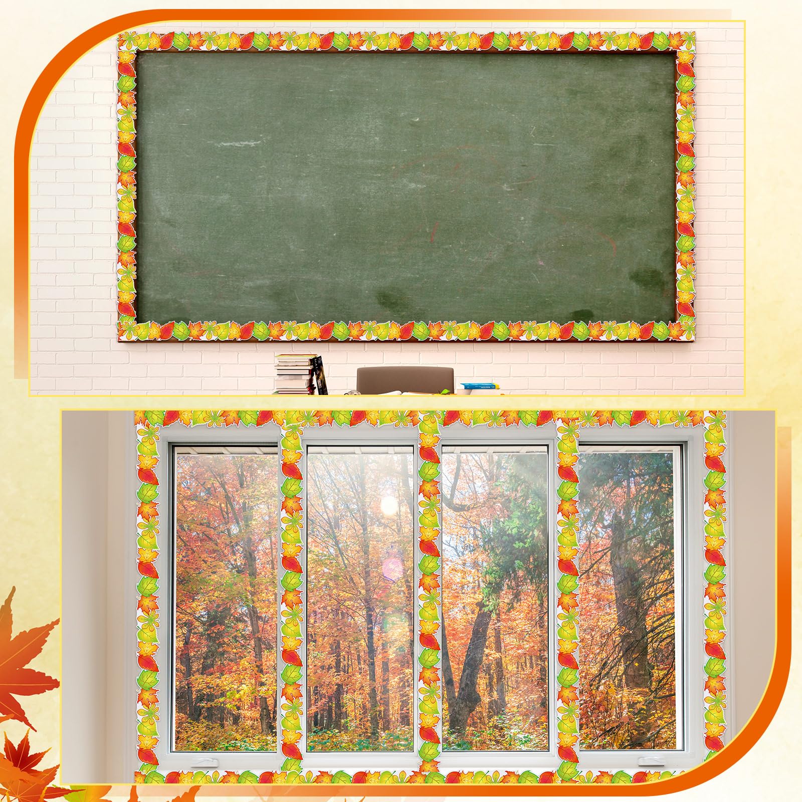 Spiareal 68.9 Feet Sweater Border Bulletin Board Border Flower Beach Sun Eucalyptus Paw Flag Hat Balloon Sailboat for Classroom Boards Wall Decor