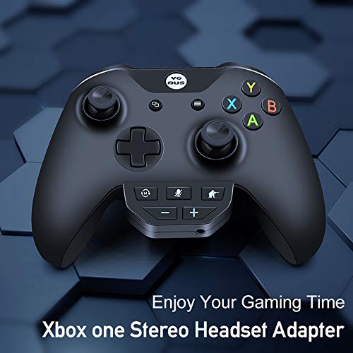 KXL Stereo Headset Adapter -Audio Adapters Headphone Converter for -Xbox One Gamepad