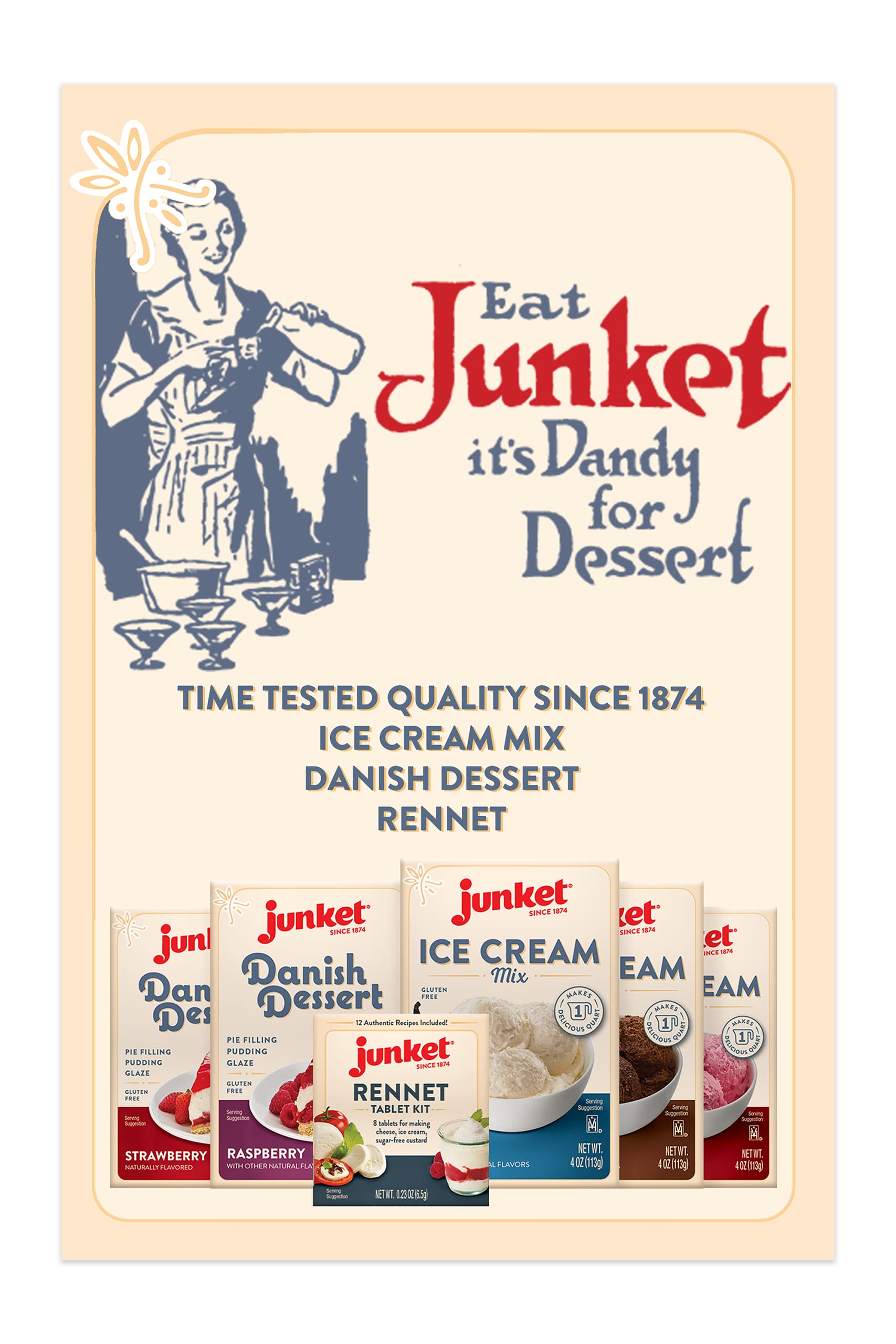 Junket Rennet Tablets, 0.23 Ounce (Pack of 144)