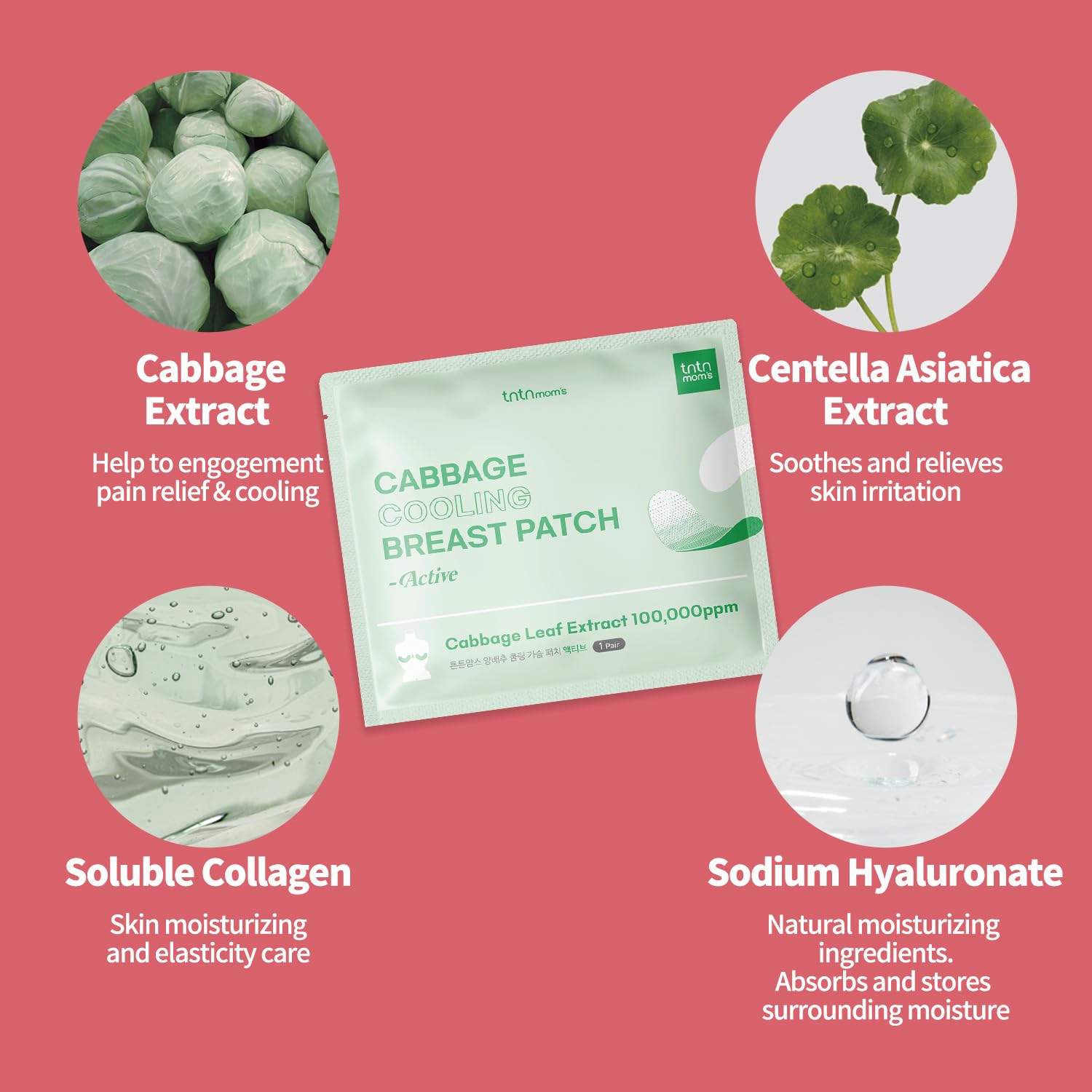 tntnmom's | Cabbage Cooling Breast Patch Active (4EA)