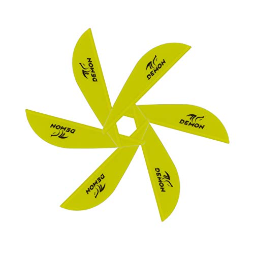Letszhu Arrows Vanes 2.5 Inch Plastic Fletches Vane DIY Archery Arrow for Hunting Targeting (39 Pack) (Lemon Yellow)