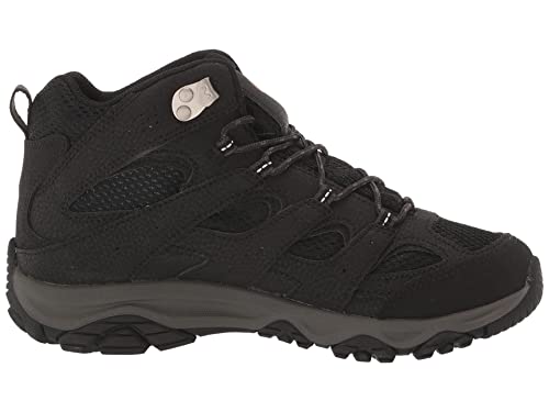 Merrell Moab 3 Mid WTRPF Hiking Shoe, Black, 5 US Unisex Big Kid