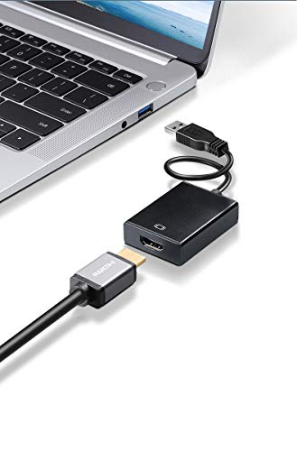 SENGKOB USB to HDMI Adapter, USB 3.0/2.0 to HDMI 1080P Video Graphics Cable Converter with Audio for PC Laptop Projector HDTV Compatible with Windows XP 7/8/8.1/10