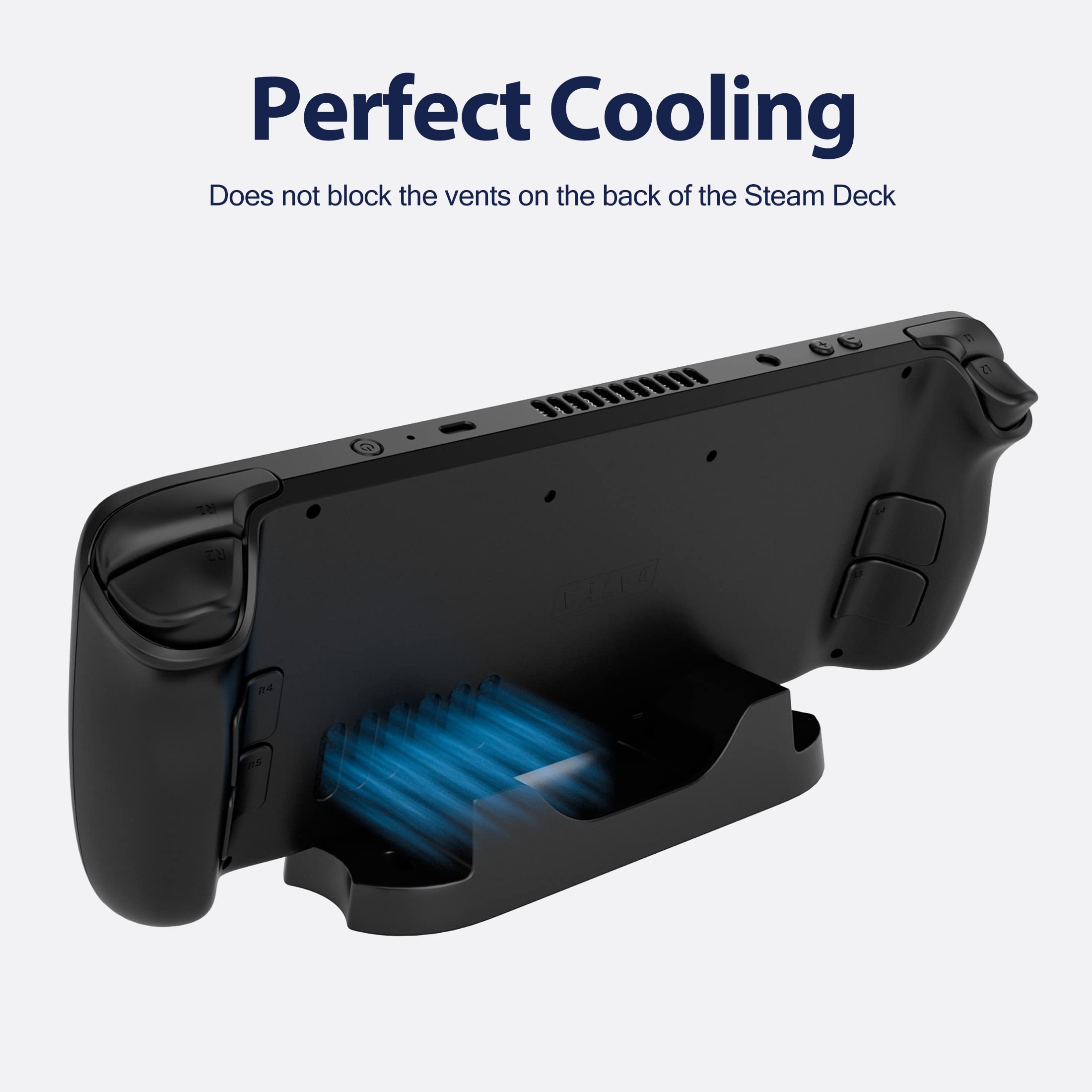 Stand Base for Valve Steam Deck - Steam Deck Accessories Stand Dock Holder - Unti-Slip Steam Deck Holder Compatible with Charger & Carrying Case