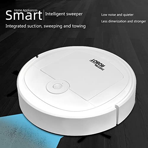 TOCHCA Robotic Vacuum Intelligent Low Noise Floor Sweeper Dust Catcher Carpet Cleaner,Black