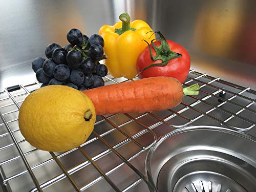 Serene Valley Kitchen Sink Bottom Grid and Sink Protector NDG3019, 304 Premium Stainless Steel, dim 26" x 14 1/8"