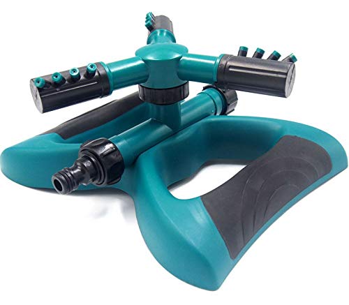 LIANGZHILIAN Automatic 360 Degree Rotating Sprinkler - Watering Grounds, Misting Yard Plants - Gardening Water Rotator, Backyard Sprayer, Lawn Spinners -Green