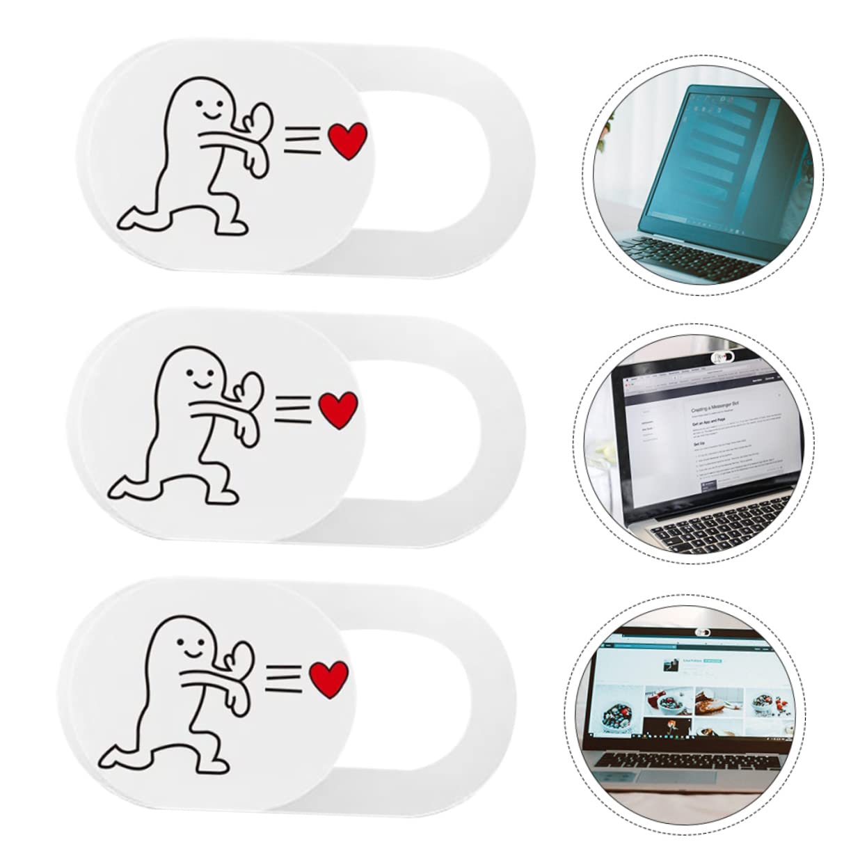 SOLUSTRE Paddle Board Mount Camera 3pcs Camera Privacy Cover Computer Appendix Bride Groom Figurine
