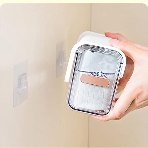 Wall-mounted underwear storage box without perforation to put underwear socks bra three-in-one household wardrobe finishing box artifact wall mounted underwear storage box, for underwear socks ties