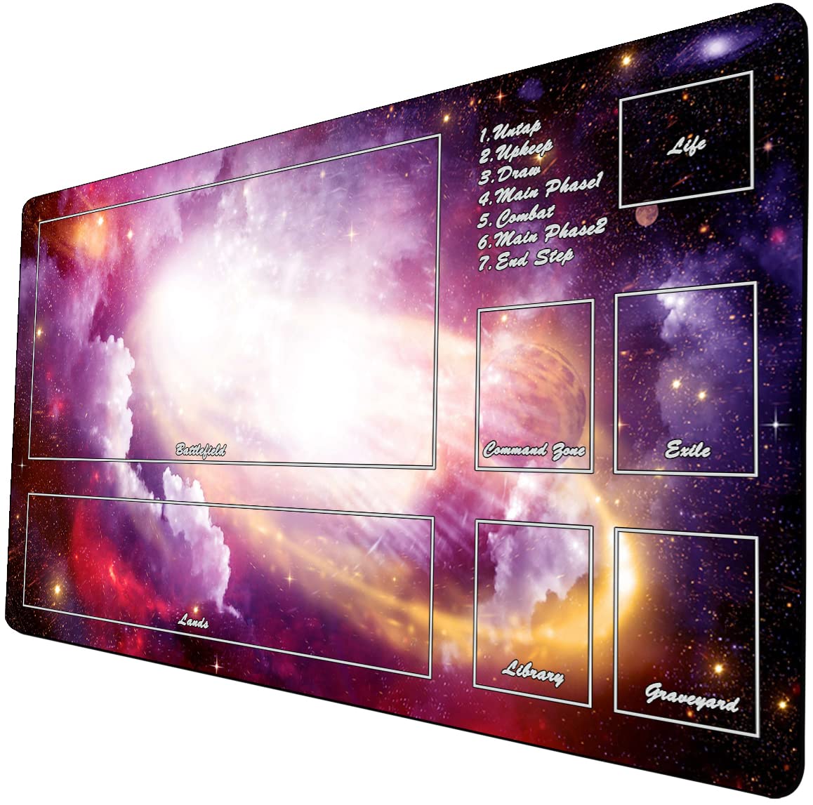 Starry Sky MTG Playmat Board Game Gamemat for TCG Trading Card Game Play mats 60cmx35cm Mousepad Collection Starlight 358 with Zones
