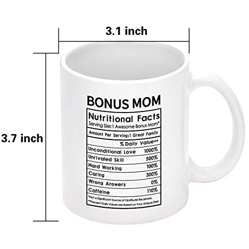 Mom Coffee Mug Mom Nutritional Facts Mugs for Mom from Daughter Son Funny Mom Coffee Mug for Mom for Women Mom Coffee Cups 11 Oz White