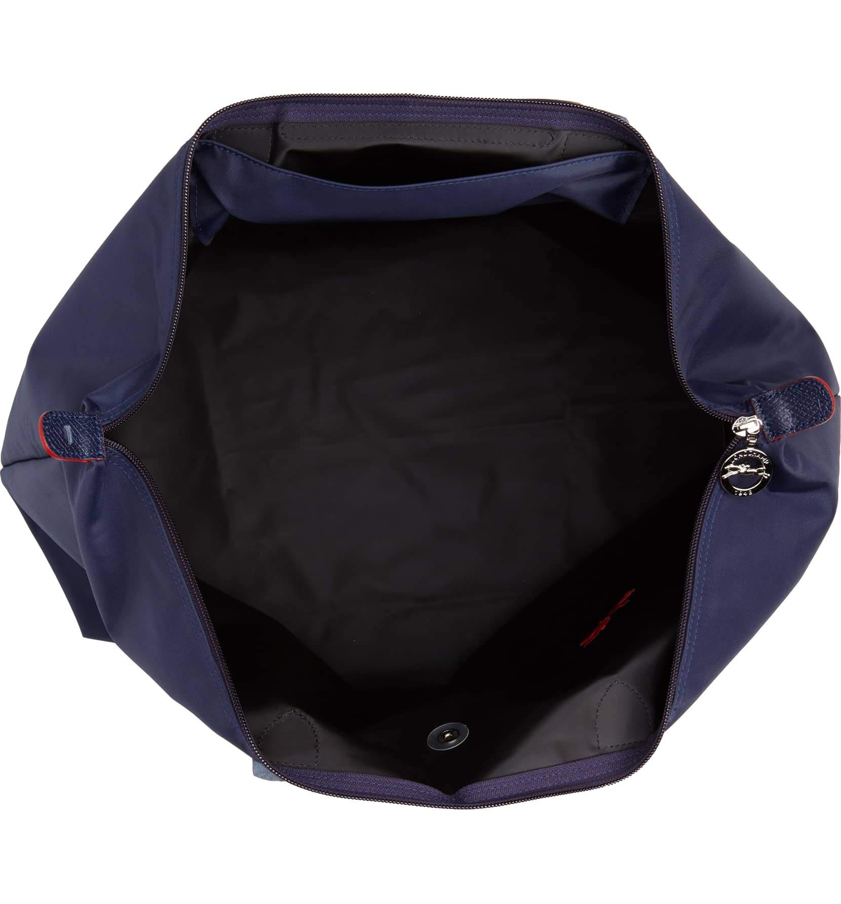 Longchamp 'Large Le Pliage Nylon Club Tote Top Handle Bag, navy