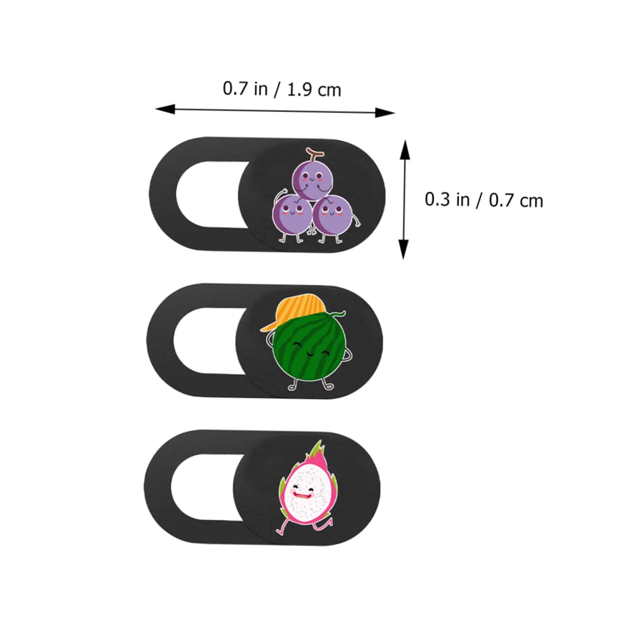 SOLUSTRE Black Slides 3pcs Peeping Laptops Camera Phone Privacy Tablet Flipping Covers Laptop for Protectors Anti- Slider Cartoon Your Notebook Cover Blocker Slide Webcam Computer Camera