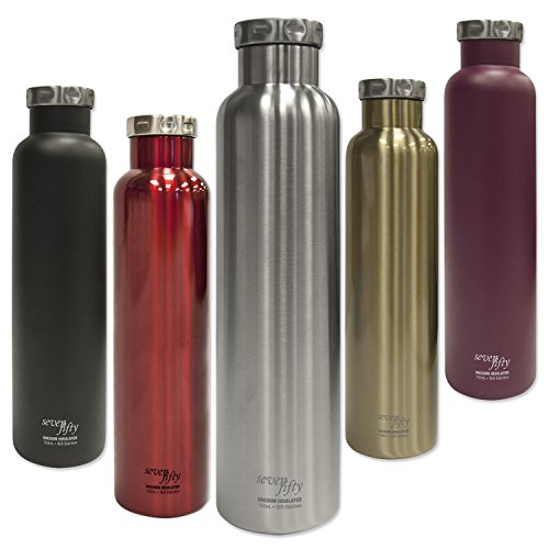 Seven Fifty Shiraz Vacuum-Insulated Stainless Steel Wine Growler - 750 mL Capacity