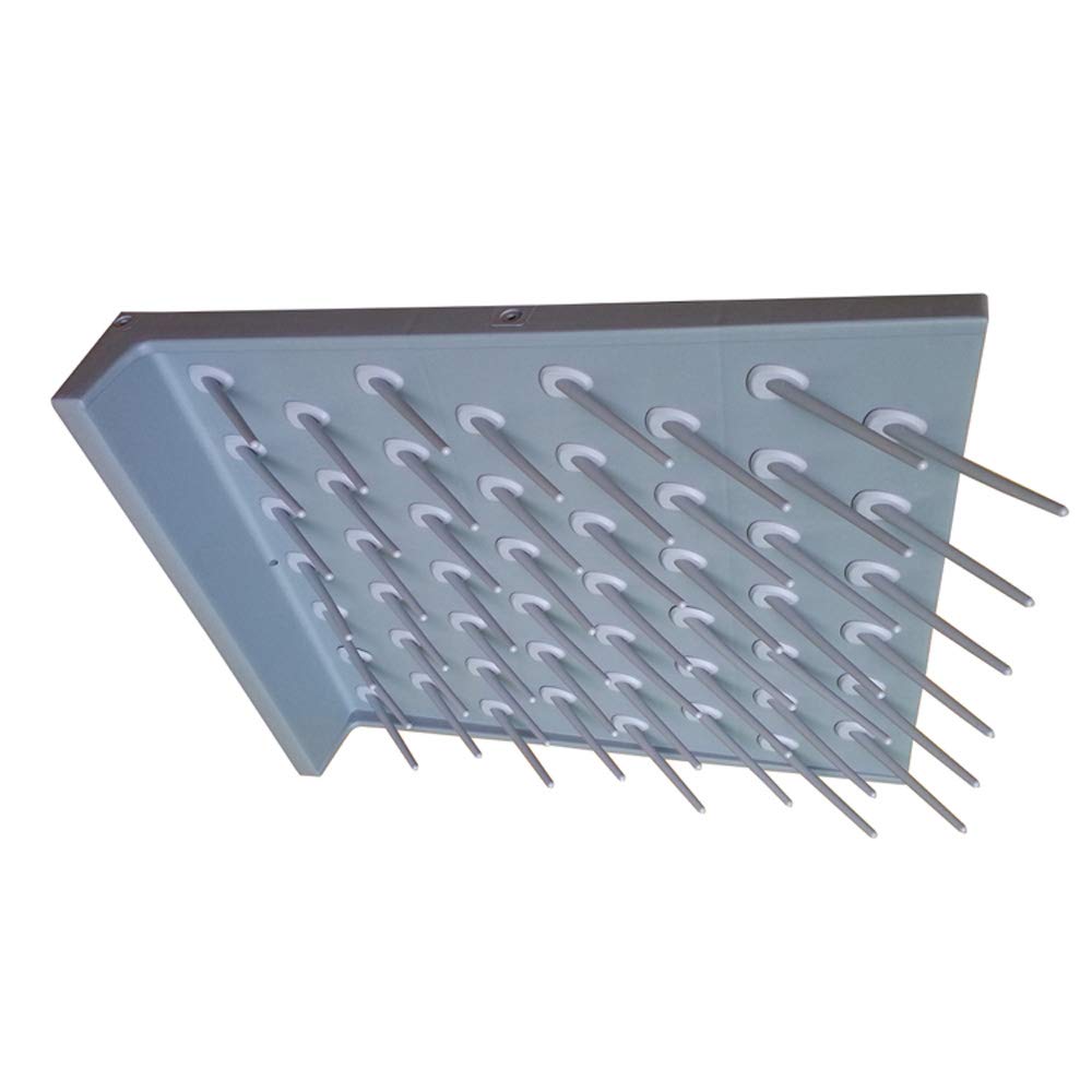 WETUSSEX Laboratory Drying Rack 2Pcs, 27 Pegs Drying Rack for Lab Glassware and Bottles Laboratory Draining Dryer Stand for Countertop Wall Mounted Desk Glassware Drying Draining Rack