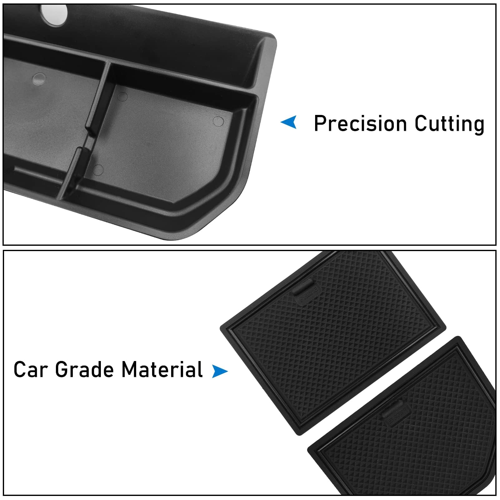 Moonlinks F150 Dashboard Organizer Tray Compatible with Ford F150 Center Console 2021 2022,Dashboard Storage Tray Phone Mount,ABS Tray Organizer with 3 Anti-Slip Rubber Pad,Black