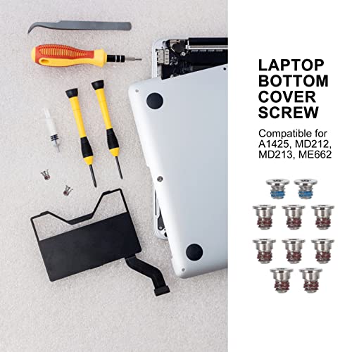 SOLUSTRE Screws Laptops 1 Set Case Pro with Me Kit for Cover Md Alloy Screw Compatible Replacement A Accessory Laptop Bottom Pc Computers