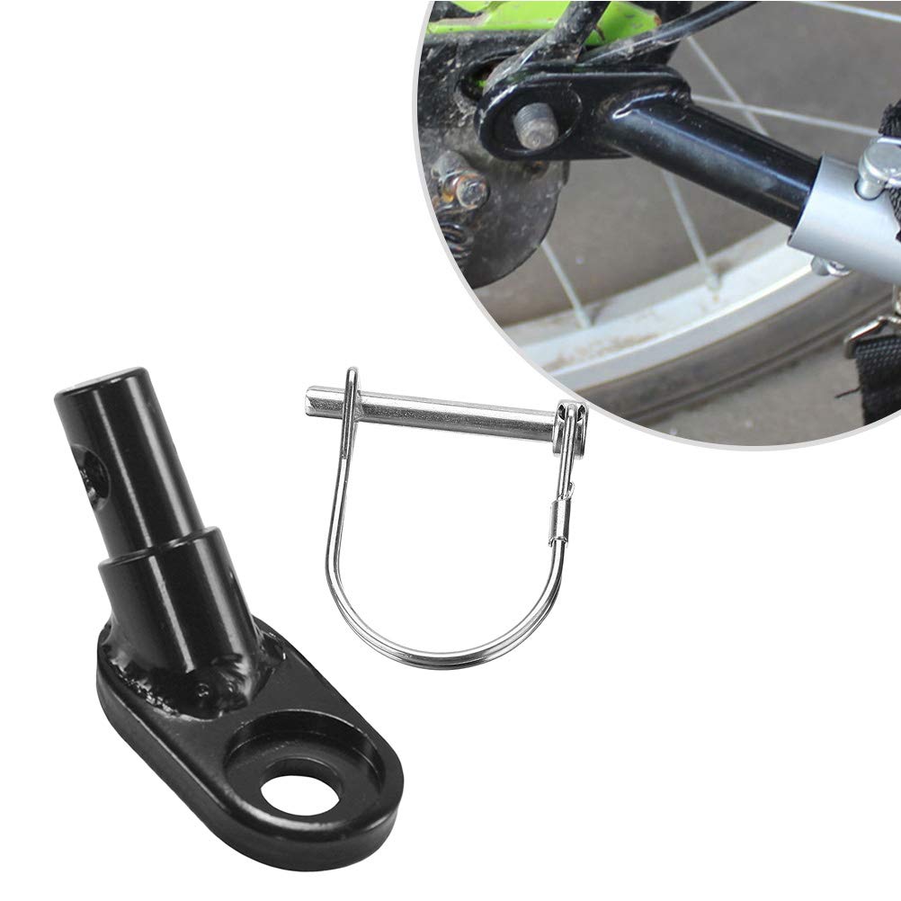 LIOOBO Bicycle Rear Racks Coupler Universal Cycling Connector Attachment Angled Elbow for Bike Trailers Rear Carrier Mount Adapter