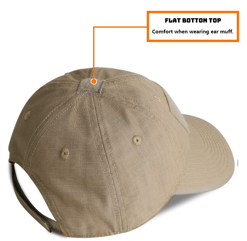 KRYDEX Tactical Cap Operator Hat Baseball Cap with MC US Flag Patch for Men Work, Gym, Hiking,Hunting (MC)