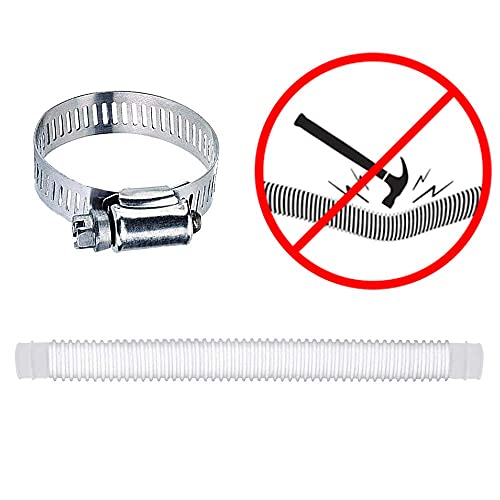 Swimming Pool Replacement Hoses,1.25in Diameter Pool Filter Pump Replacement Hoses(2pcs),Premium Quality Kinkproof PE, Compatible with Pump 330 GPH, 530 GPH, and 1000 GPH.(59”Length)