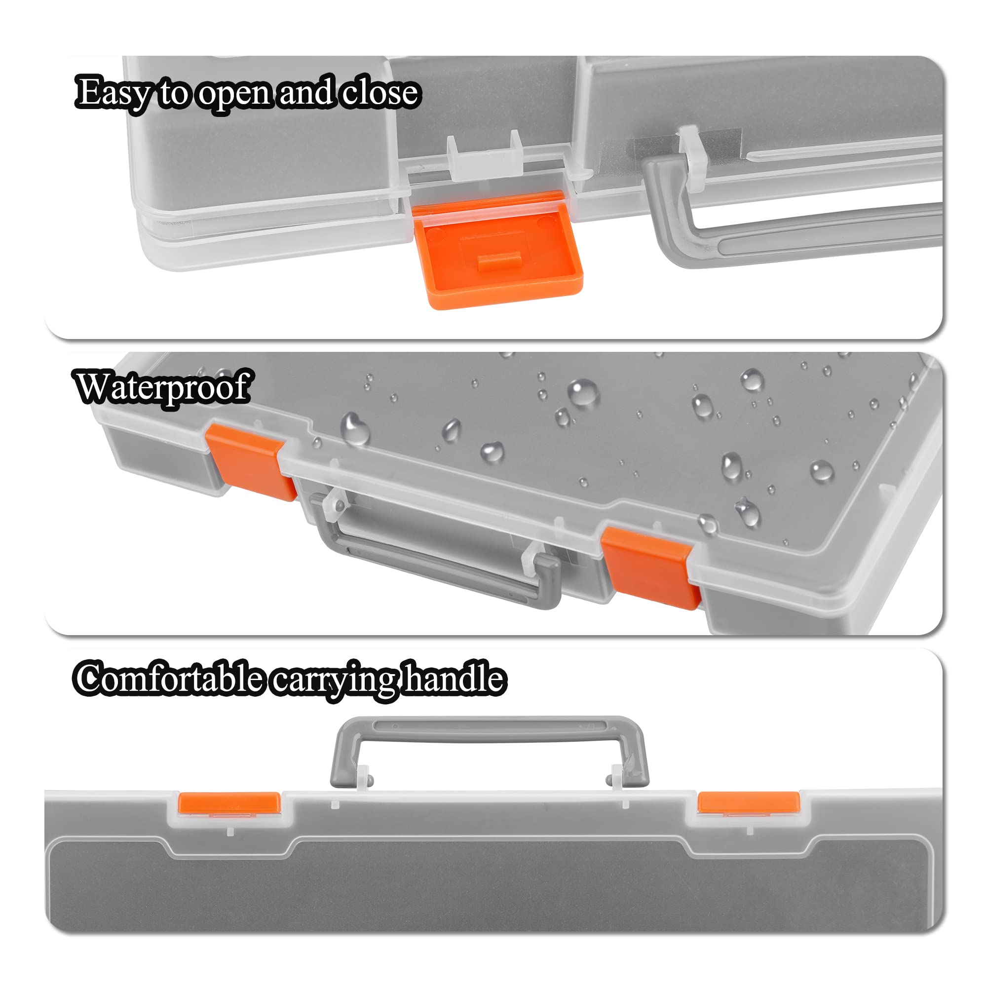Minahao Display Box,Portable Storage Case Compatible with Beyblades.With Pre-Cut Groove Sponge.(Case Only)