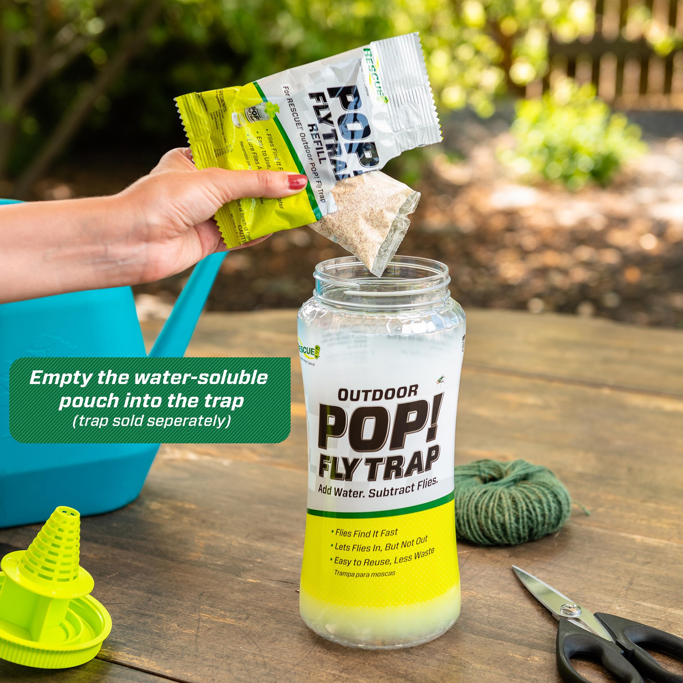 RESCUE! POP! Fly Trap Bait Refill β Outdoor Use β 4 Pack
