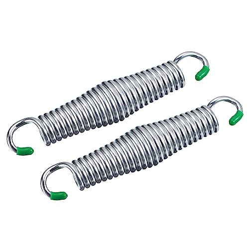 uxcell 2Pcs Porch Swing Springs, 1300 Lbs Capacity Galvanized Iron Swing Hangers for Ceiling Mount Swing Hammock Hanging Chair Sandbags, Silver