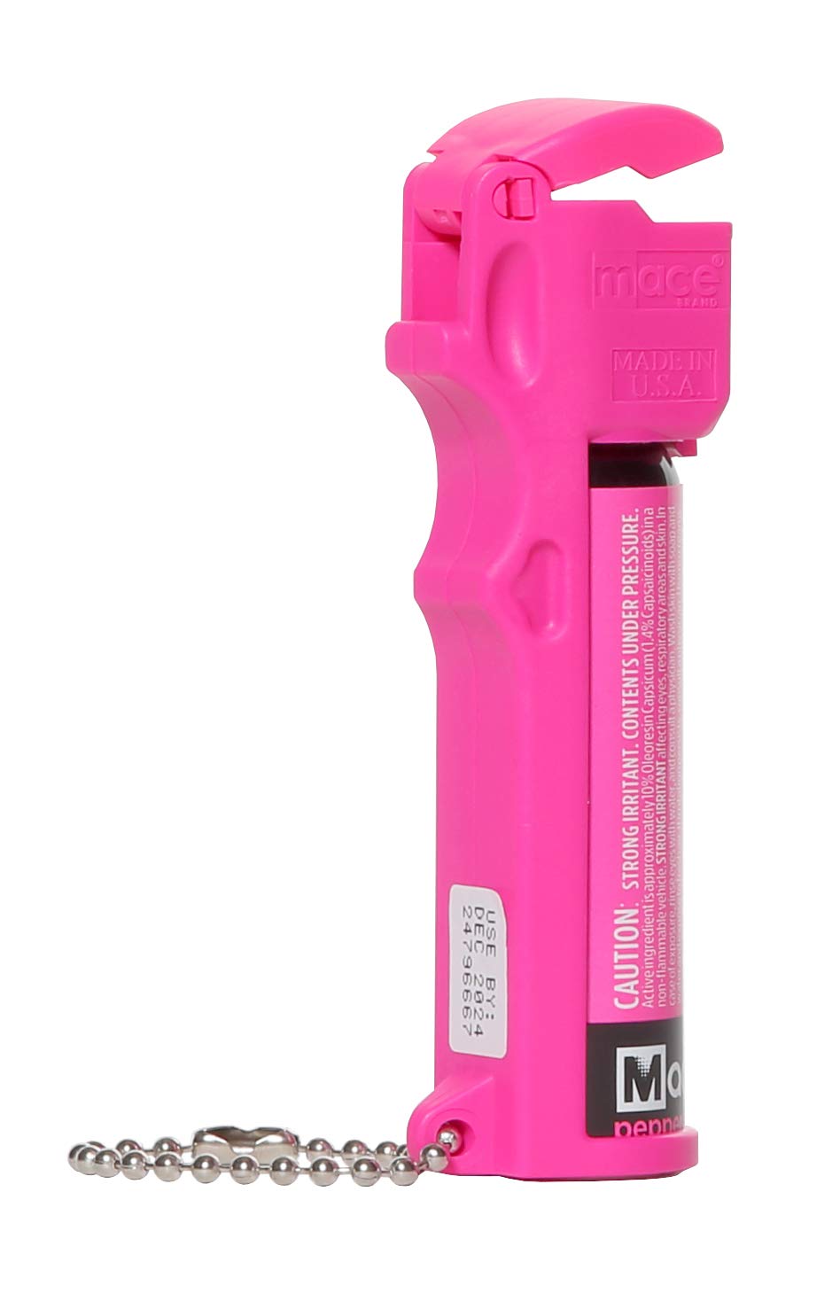 Mace Brand Full Size Pepper Spray (Neon Pink) and Water Trainer Kit – Accurate 12’ Powerful Pepper Spray with Flip Top Safety Cap, Leaves UV Dye on Skin – Great for Self-Defense