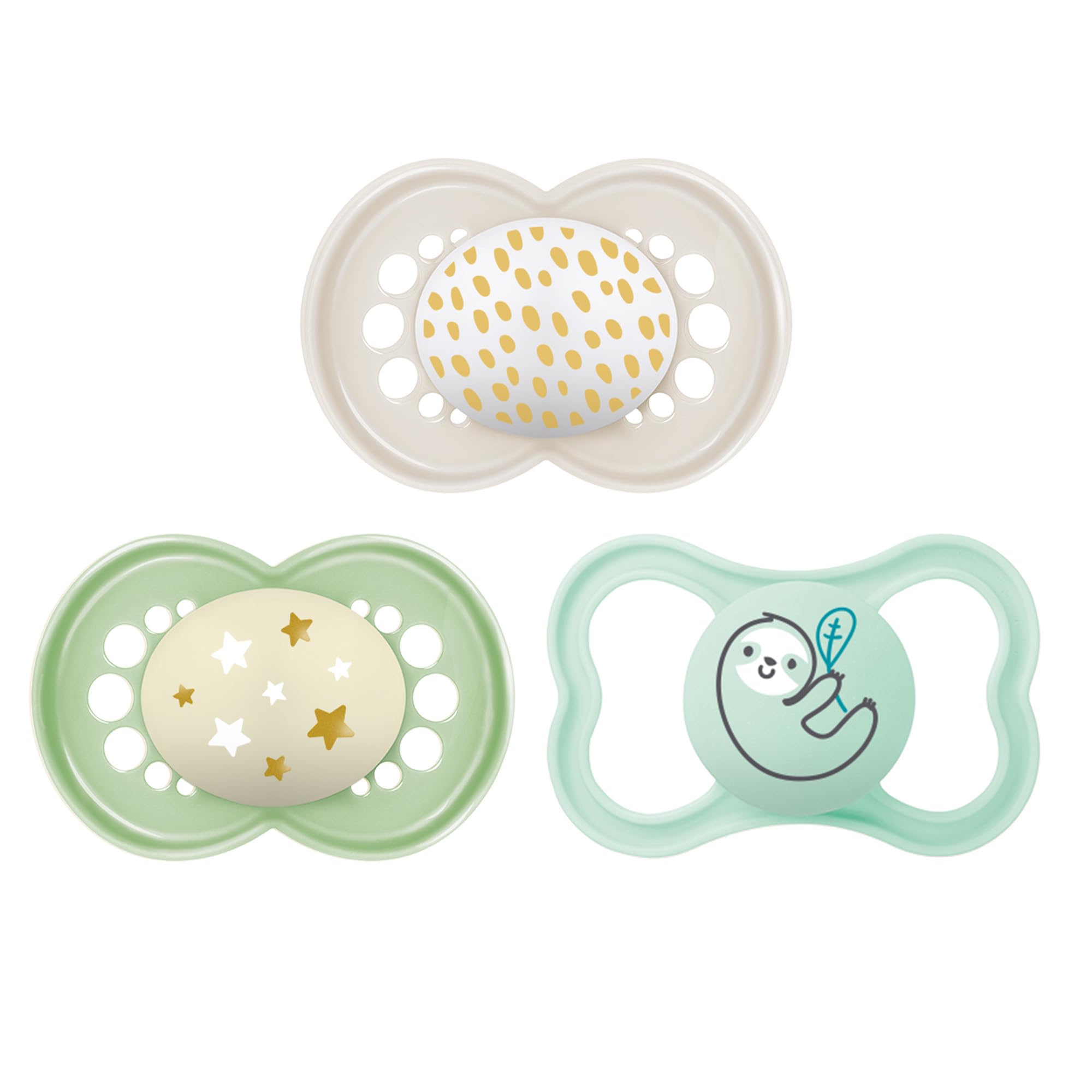 MAM Variety Pack Baby Pacifier, Includes 3 Types of Pacifiers, Nipple Shape Helps Promote Healthy Oral Development, 3 Pack, 6-16 Months, Boy,3 Count (Pack of 1)